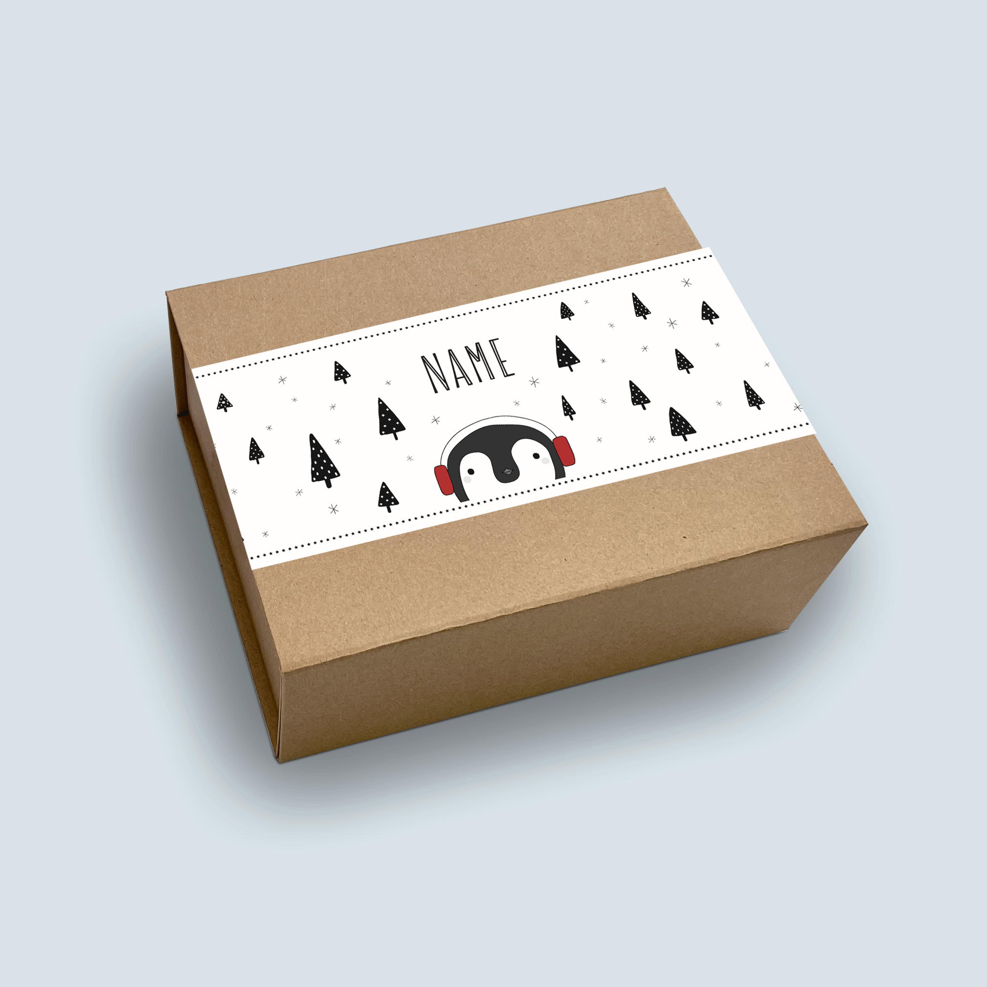 Personalised Peeping Penguin Christmas Gift Box - Not Another Bunch of ...